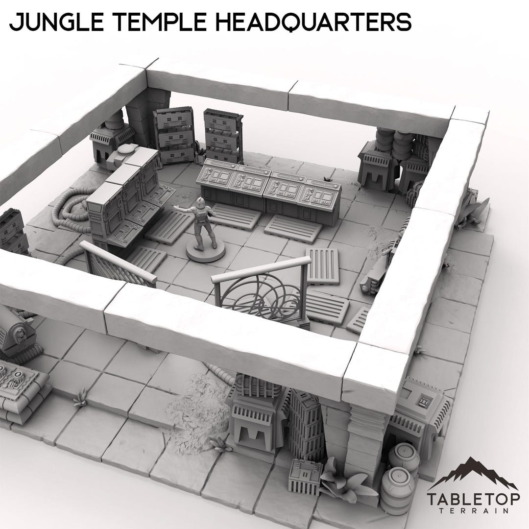 Jungle Temple Headquarters - Tabletop Terrain Outer Rim Compatible With ...