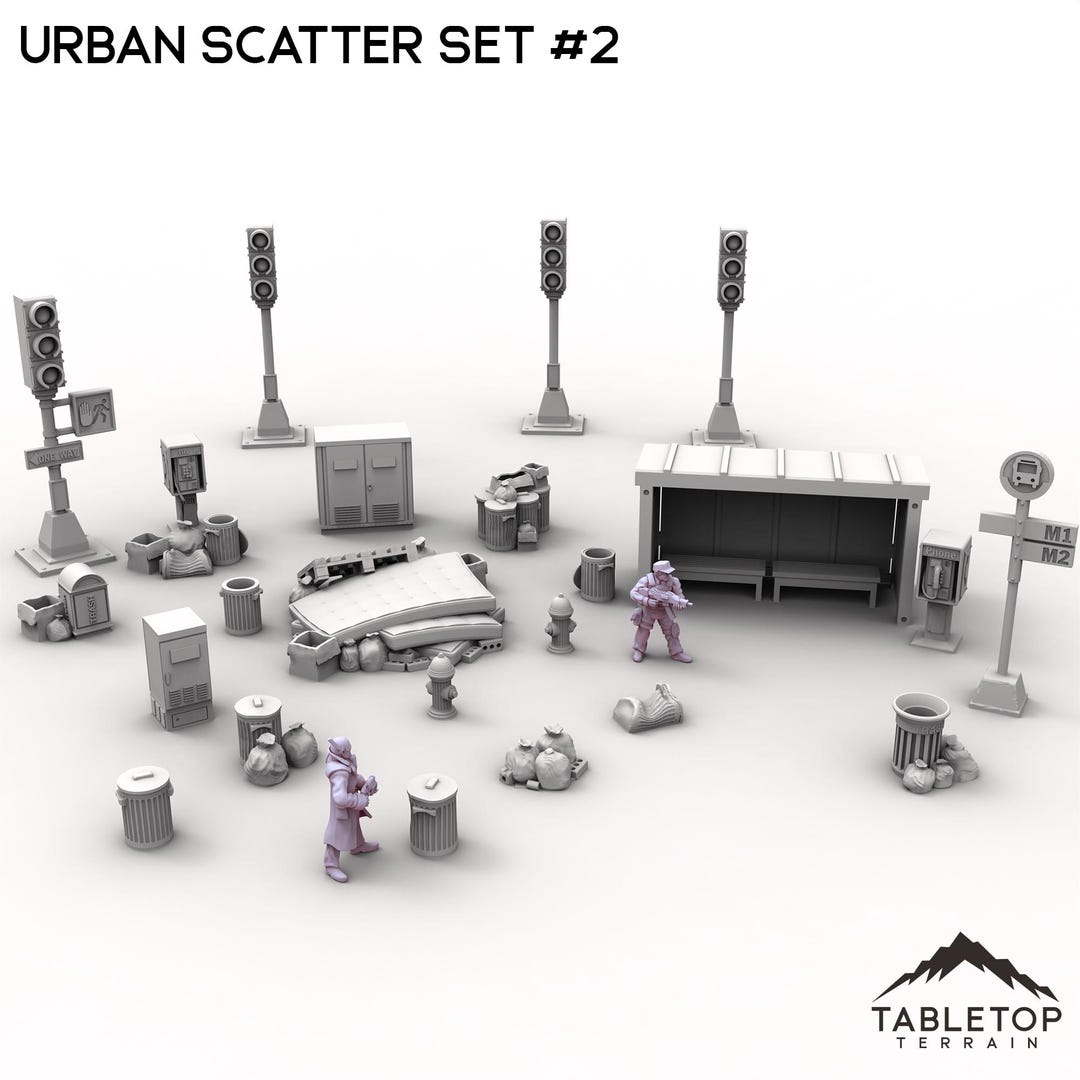 Urban Scatter Set #2 - Urban Modern Comic Book Super Hero Marvel Crisis ...