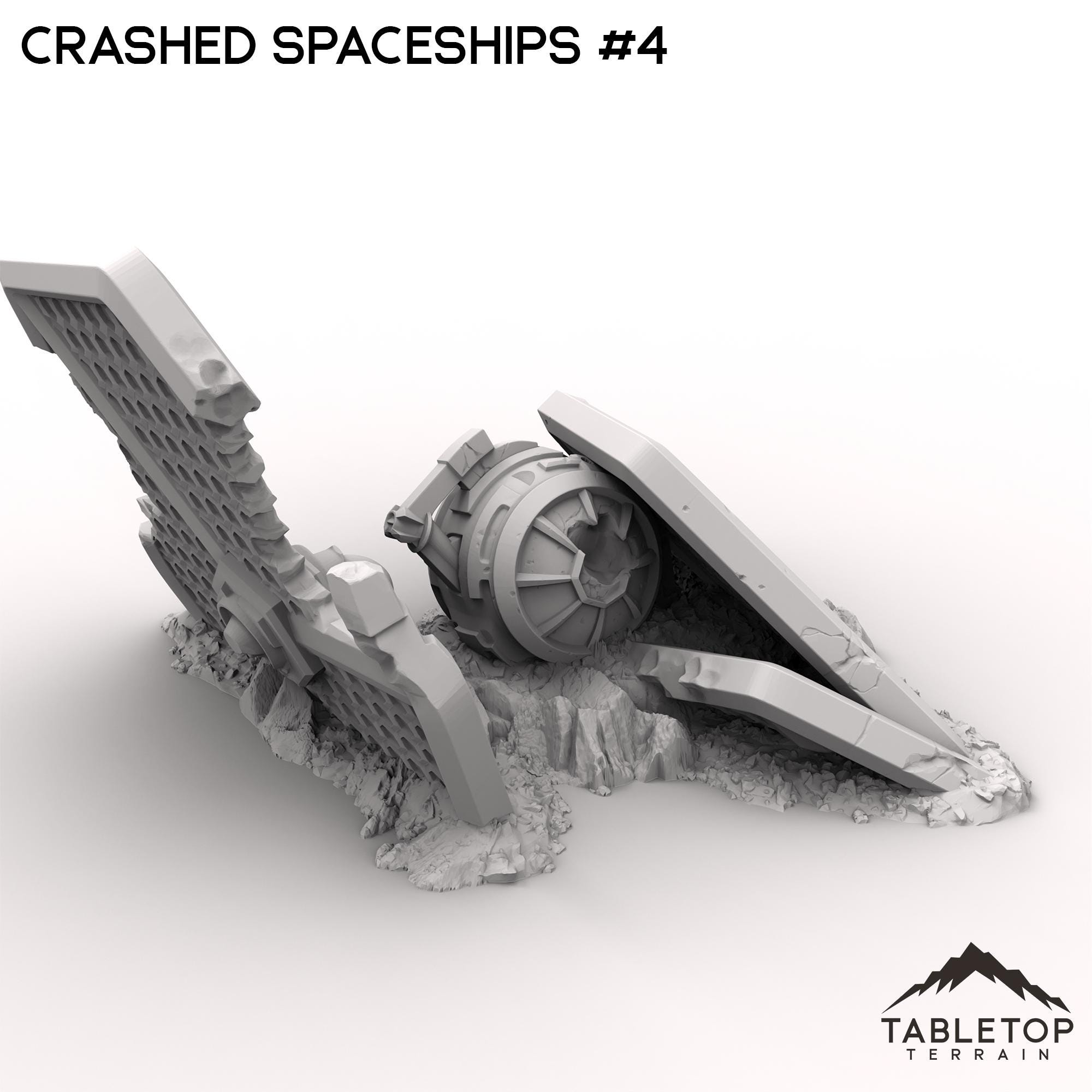 Crashed Spaceships - Tabletop Terrain Outer Rim Compatible With Star ...