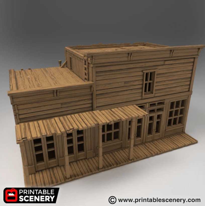 General Store - Wild West Building - Wild West Exodus Tabletop Terrain ...
