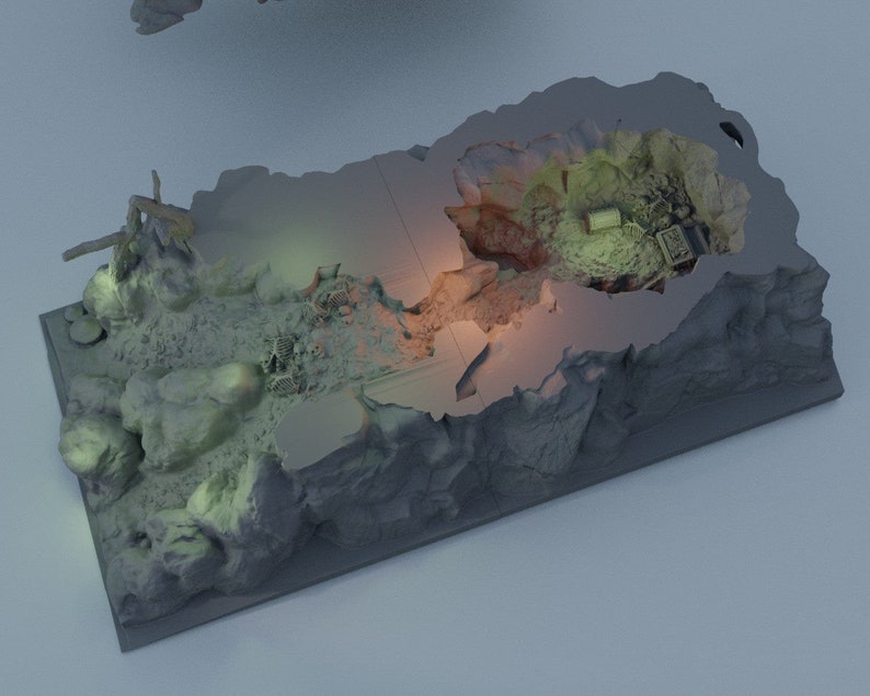 Troll Cave DND Aos Pathfinder Conquest Miniatureland - Etsy