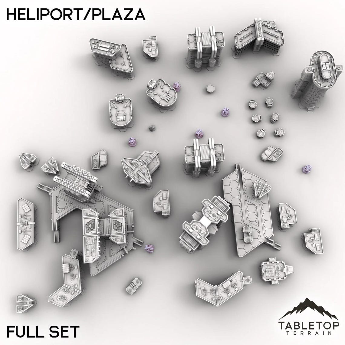 HEXTECH Heliport/plaza - City Map Pack - Thunderhead Studio 6mm ...