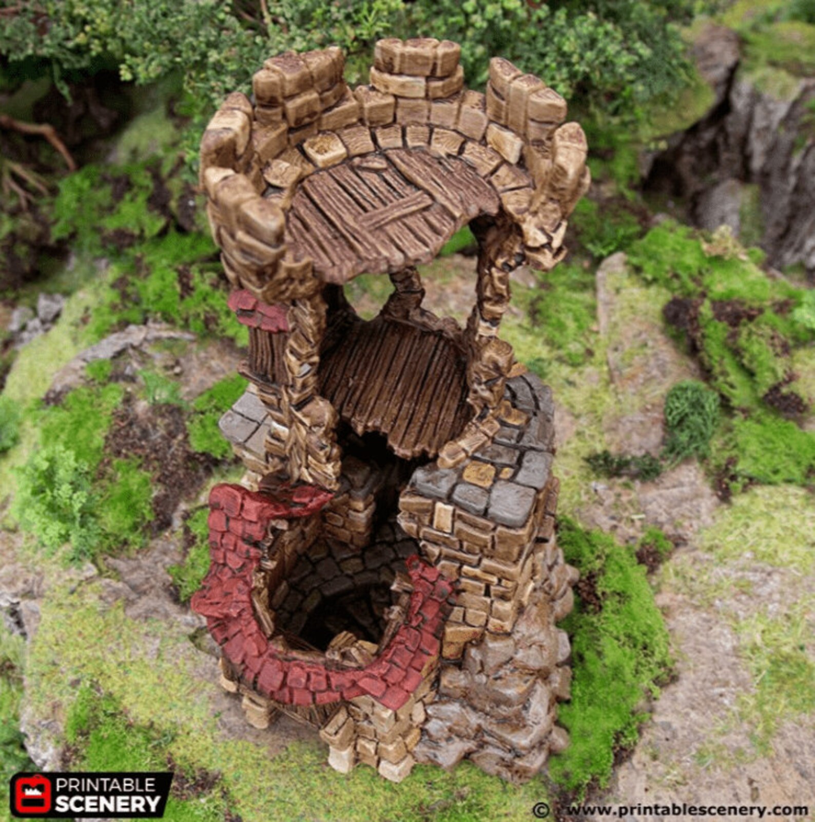Ruined Tower Hagglethorn Hollow Fantasy Ruins DND Aos - Etsy