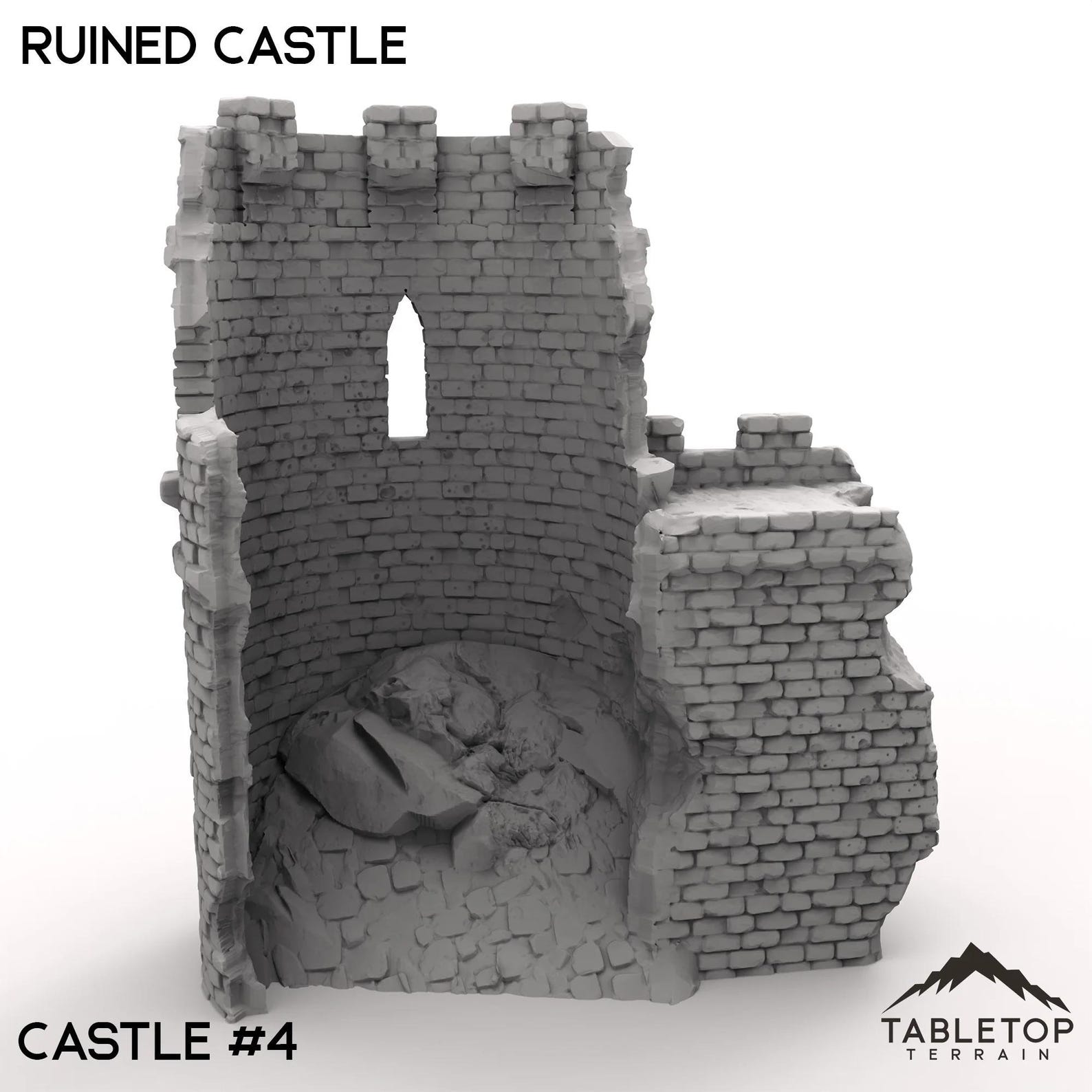 Ruined Castle - Tabletop Terrain Fantasy DND Miniature Roleplaying ...