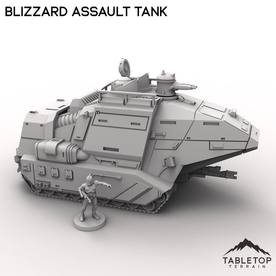 Blizzard Assault Tank - Tabletop Terrain Outer Rim Compatible With Star ...