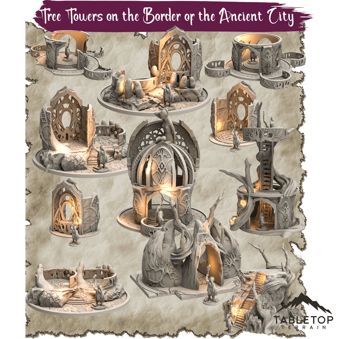 Tree Towers on the Border of the Ancient City - Thematic Dungeon ...