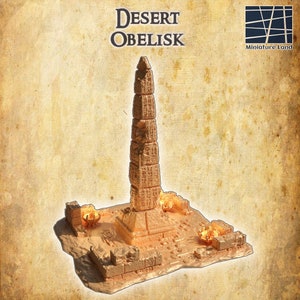 Desert Obelisk - DND Aos Pathfinder Conquest Miniatureland Tabletop ...