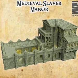 Medieval Slaver Manor - DND Aos Pathfinder Conquest Miniatureland ...