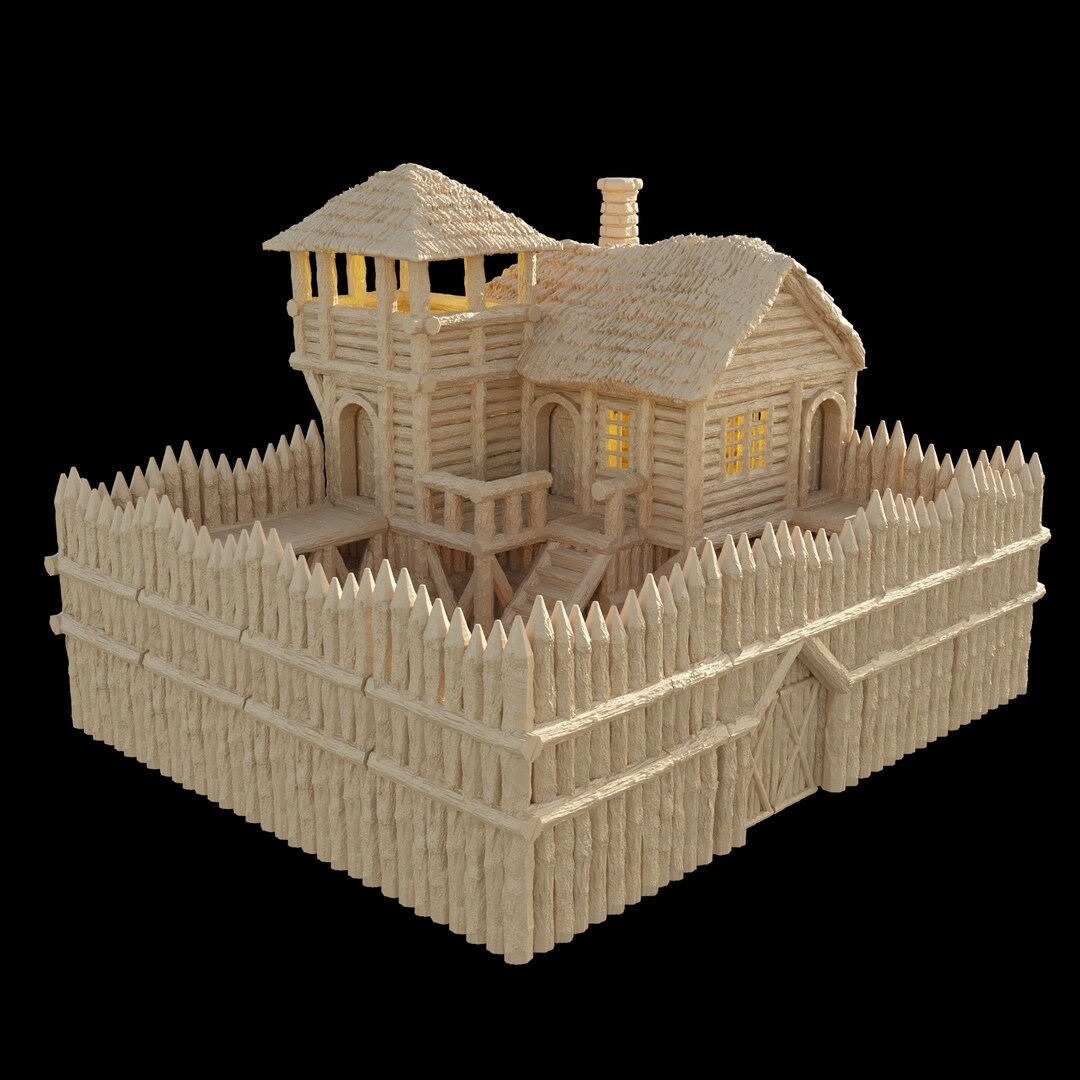 Fortified Forest House DND Aos Pathfinder Conquest - Etsy