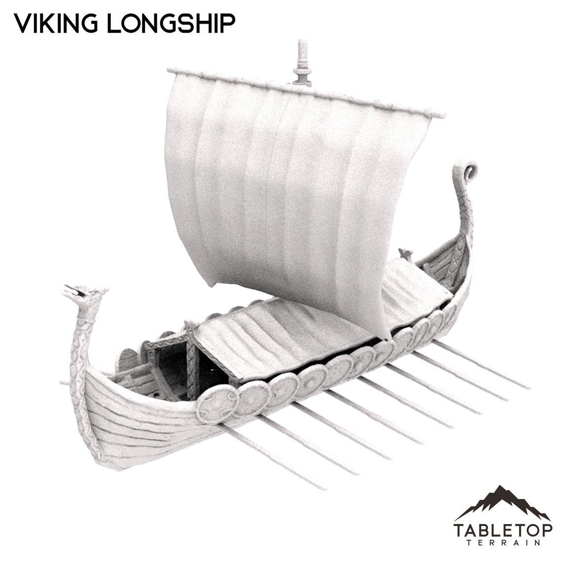 Viking Longship - DND Aos Pathfinder Conquest Miniatureland Tabletop ...