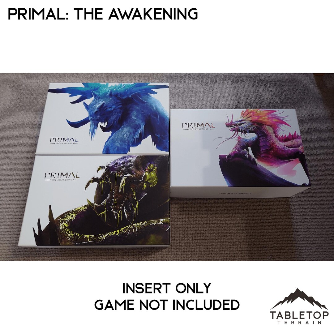 Primal: the Awakening Board Game Insert / Organizer - Etsy