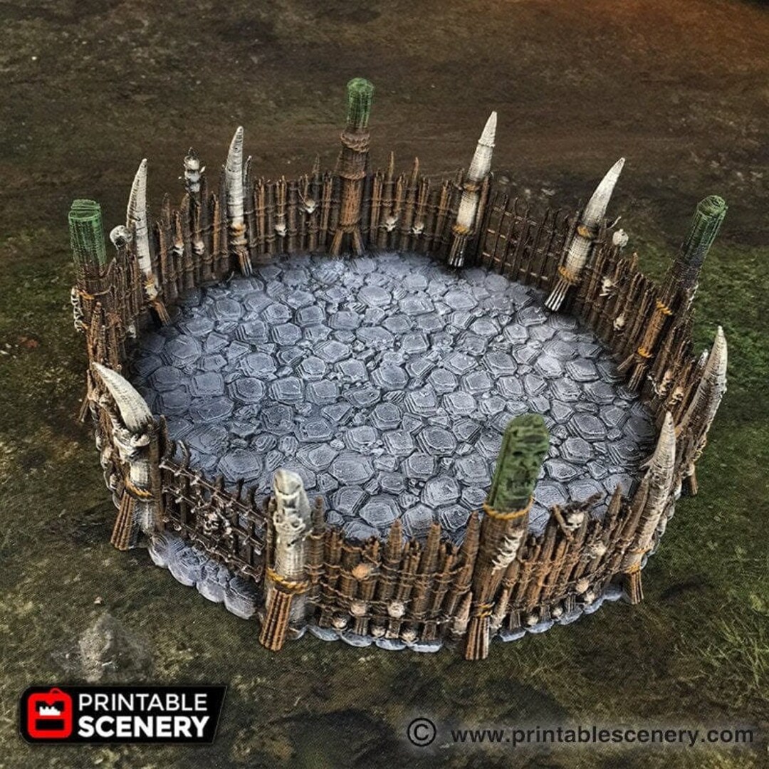 Fighting Pit - Tribal Terrain - Fantasy Terrain DND Aos Pathfinder ...