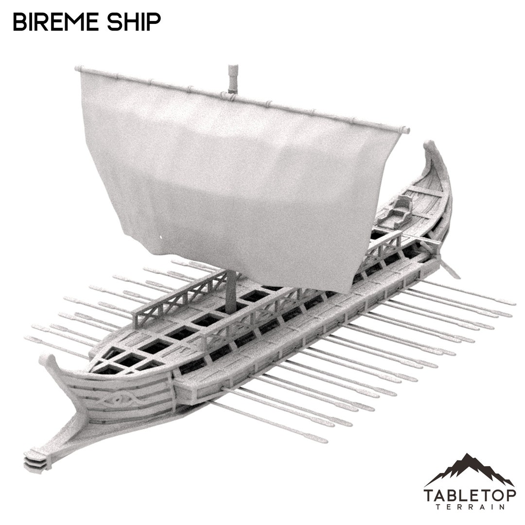 Bireme Ship - DND Aos Pathfinder Conquest Miniatureland Tabletop ...