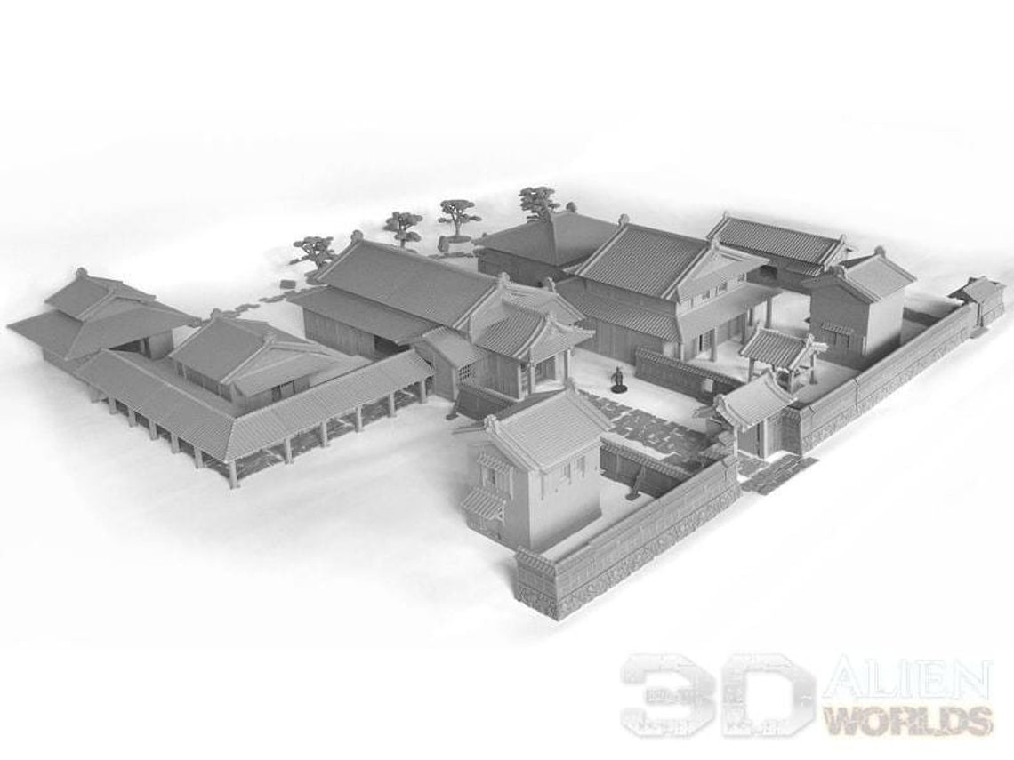 Samurai Lord's House - Test of Honor Bushido Tabletop Terrain 28mm 32mm ...