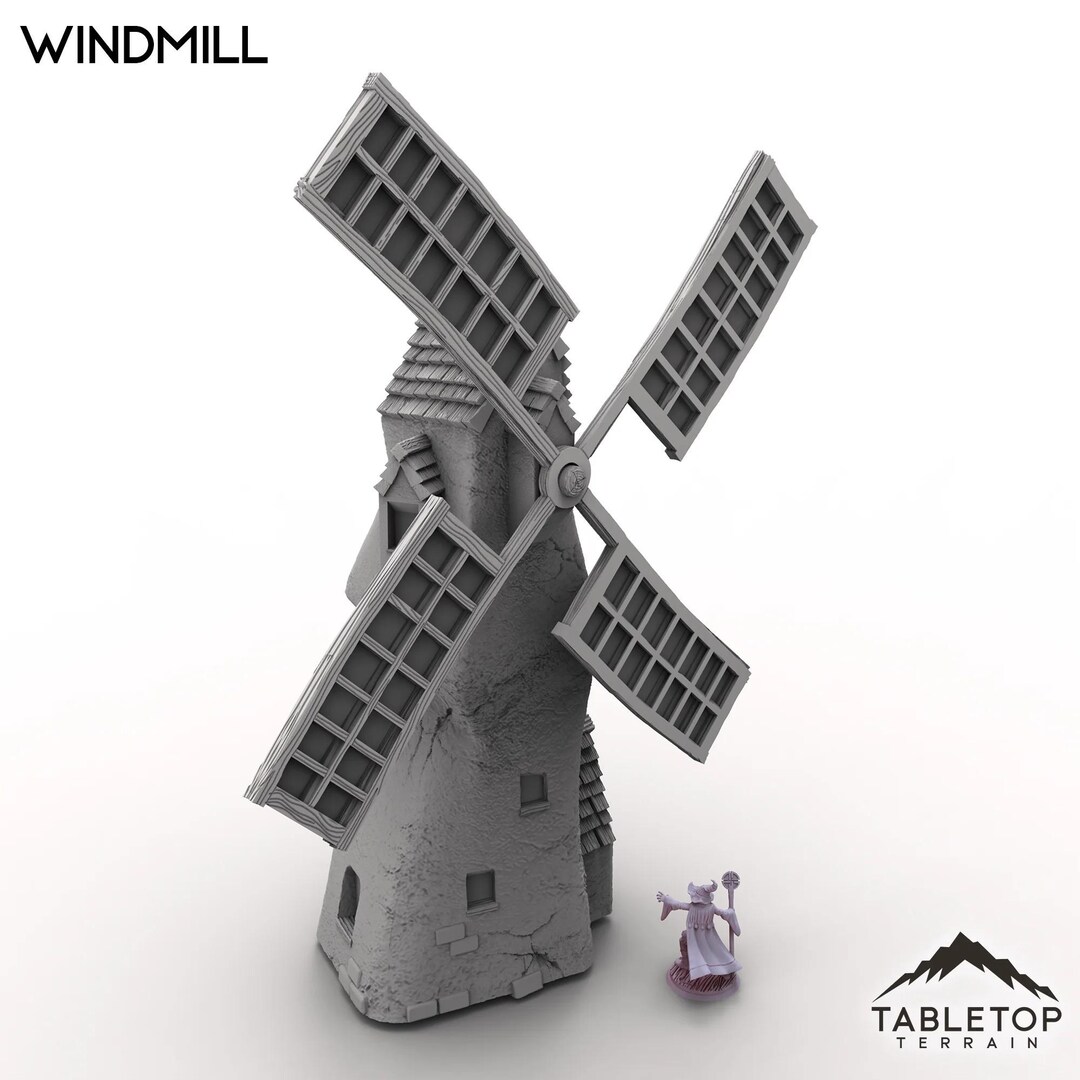 Vexed Village - Windmill - Tabletop Terrain Fantasy DND Miniature ...