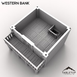Western Bank - Wild West Terrain Wargaming RPG Exodus Western Rush 28mm ...