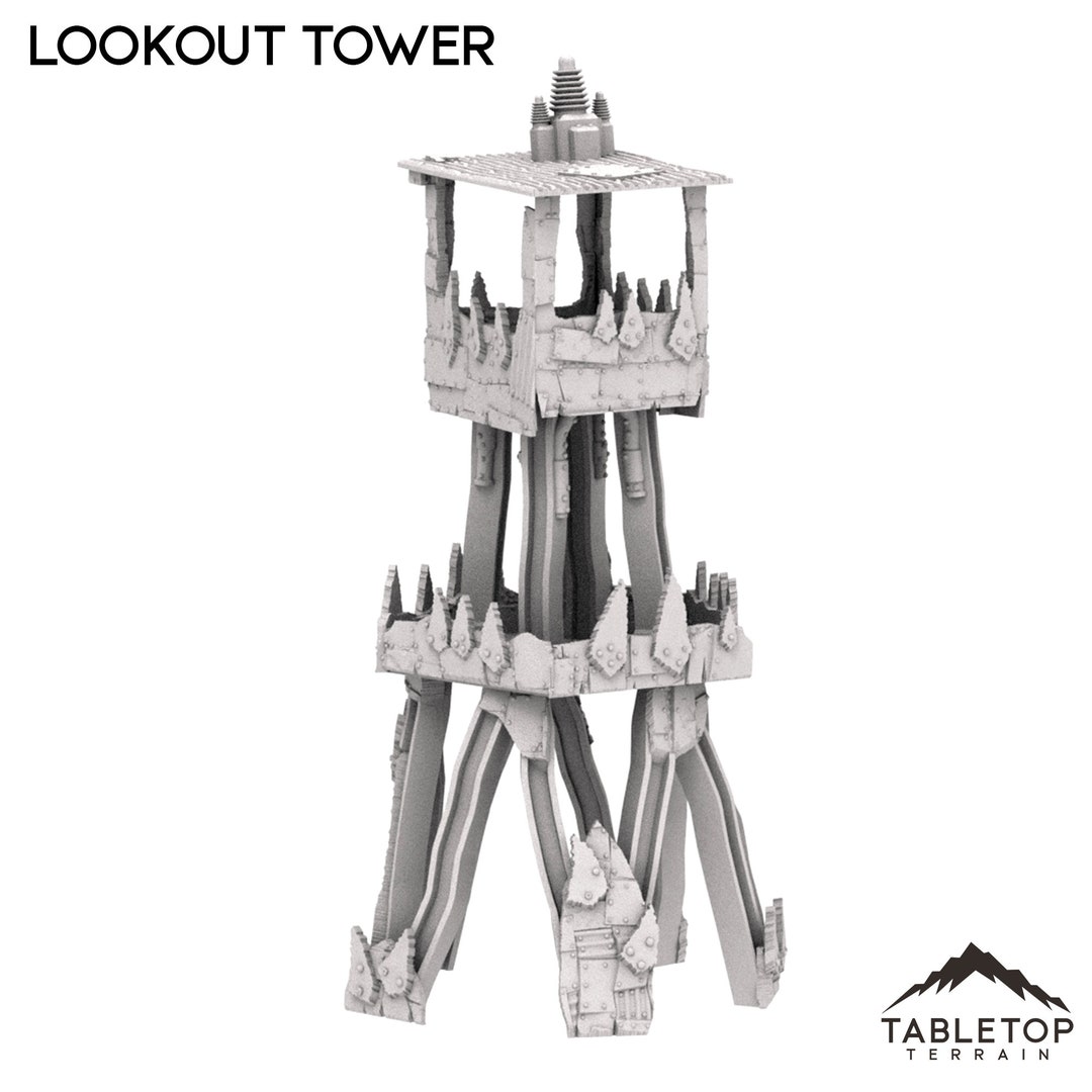 Ork Lookout Tower - Rivet City - Tabletop Terrain Ork Terrain ...