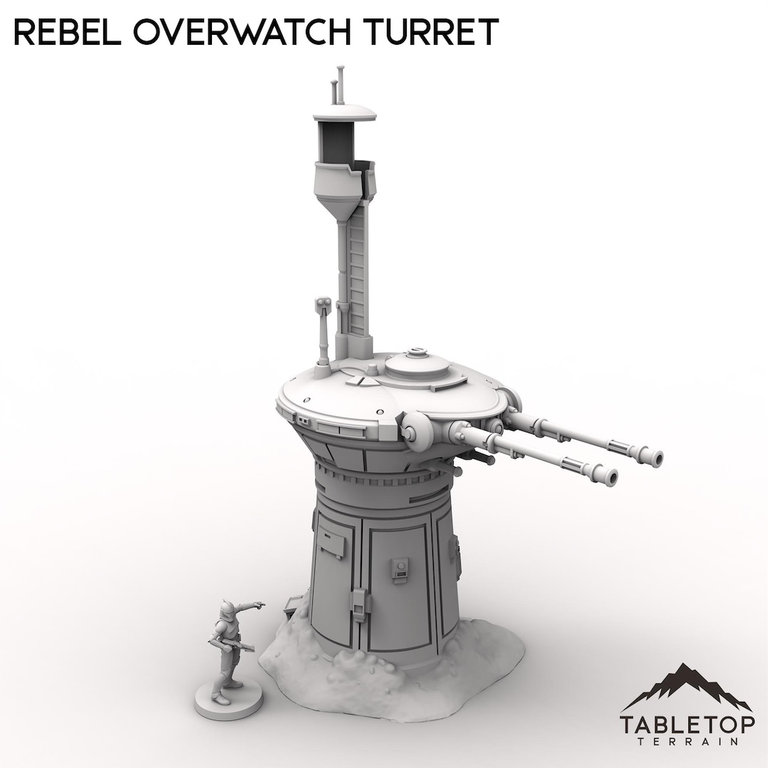 Rebel Overwatch Turret - Tabletop Terrain Outer Rim Compatible With ...