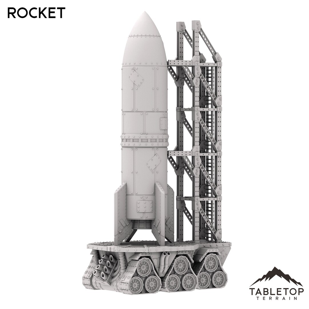 Orc Rocket - Warpzel-1a Orc Space Program - Tabletop Terrain Ork ...