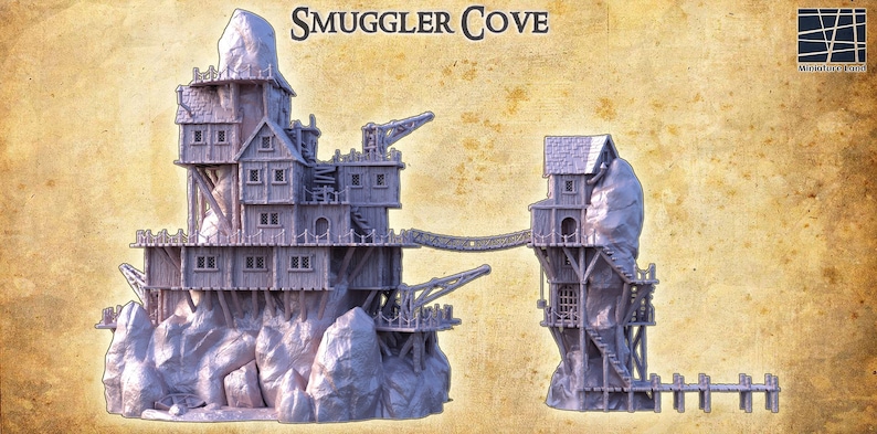 Smuggler's Cove - DND Aos Pathfinder Conquest Miniatureland Tabletop ...