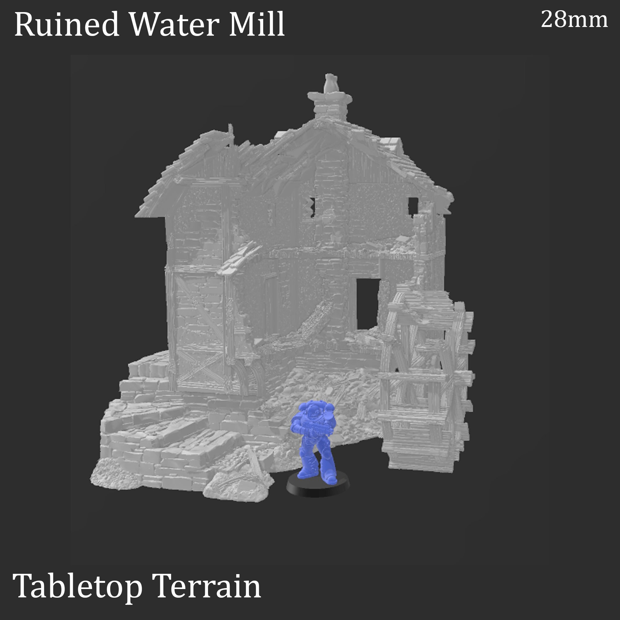 Ruined Water Mill - Fantasy Ruins - Winterdale Fantasy Terrain DND Aos ...
