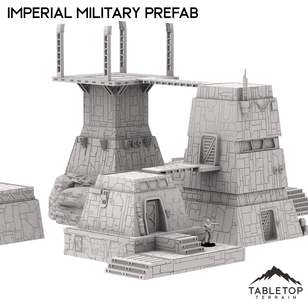 Imperial Military Prefab Set - Tabletop Terrain Outer Rim Compatible ...