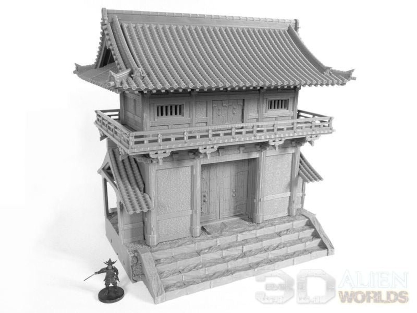 Samurai Temple Outer Gate - Test of Honor Japan Miniatures Terrain - Etsy