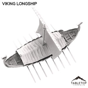 Viking Longship - DND Aos Pathfinder Conquest Miniatureland Tabletop ...