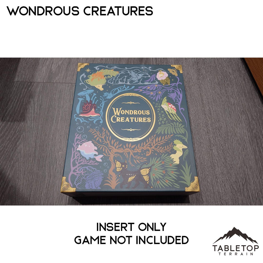 Wondrous Creatures & Expansions Board Game Insert / Organizer - Etsy