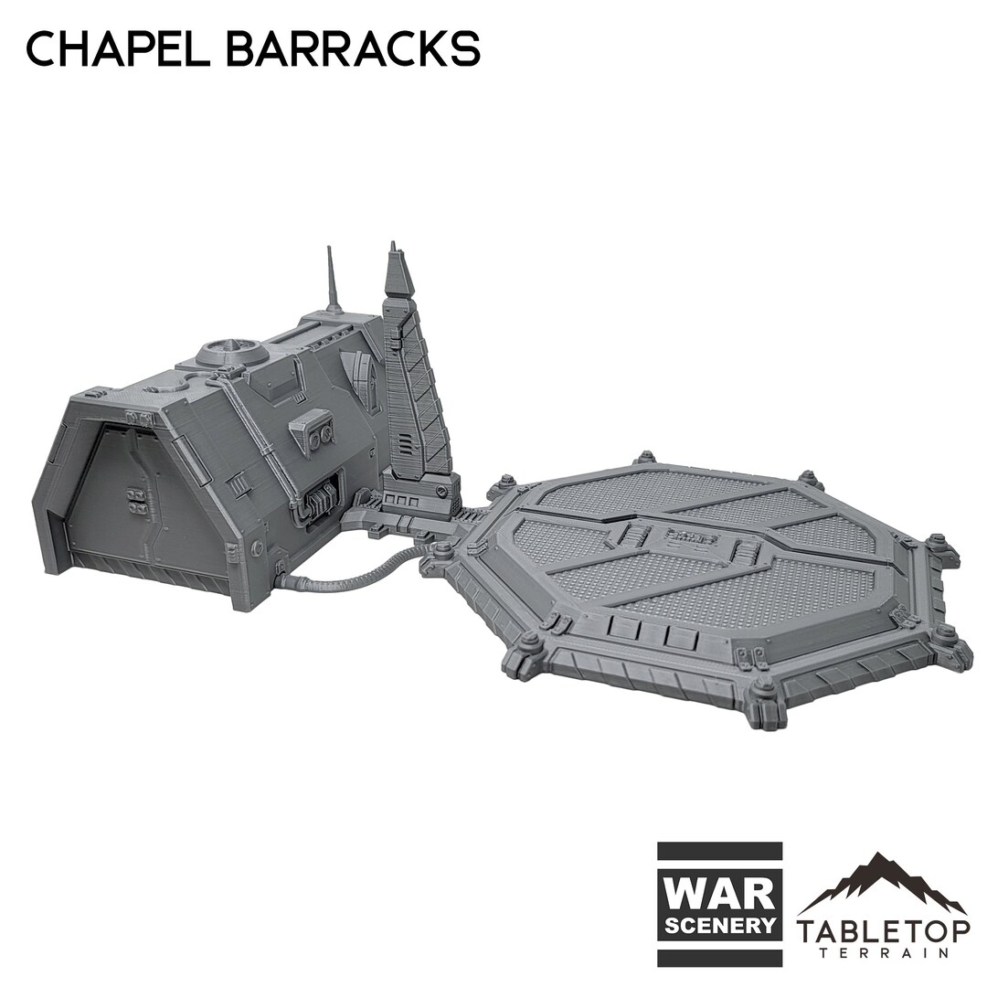 Tabletop Terrain Chapel Barracks - Chapters Headquarter Wargame Terrain ...