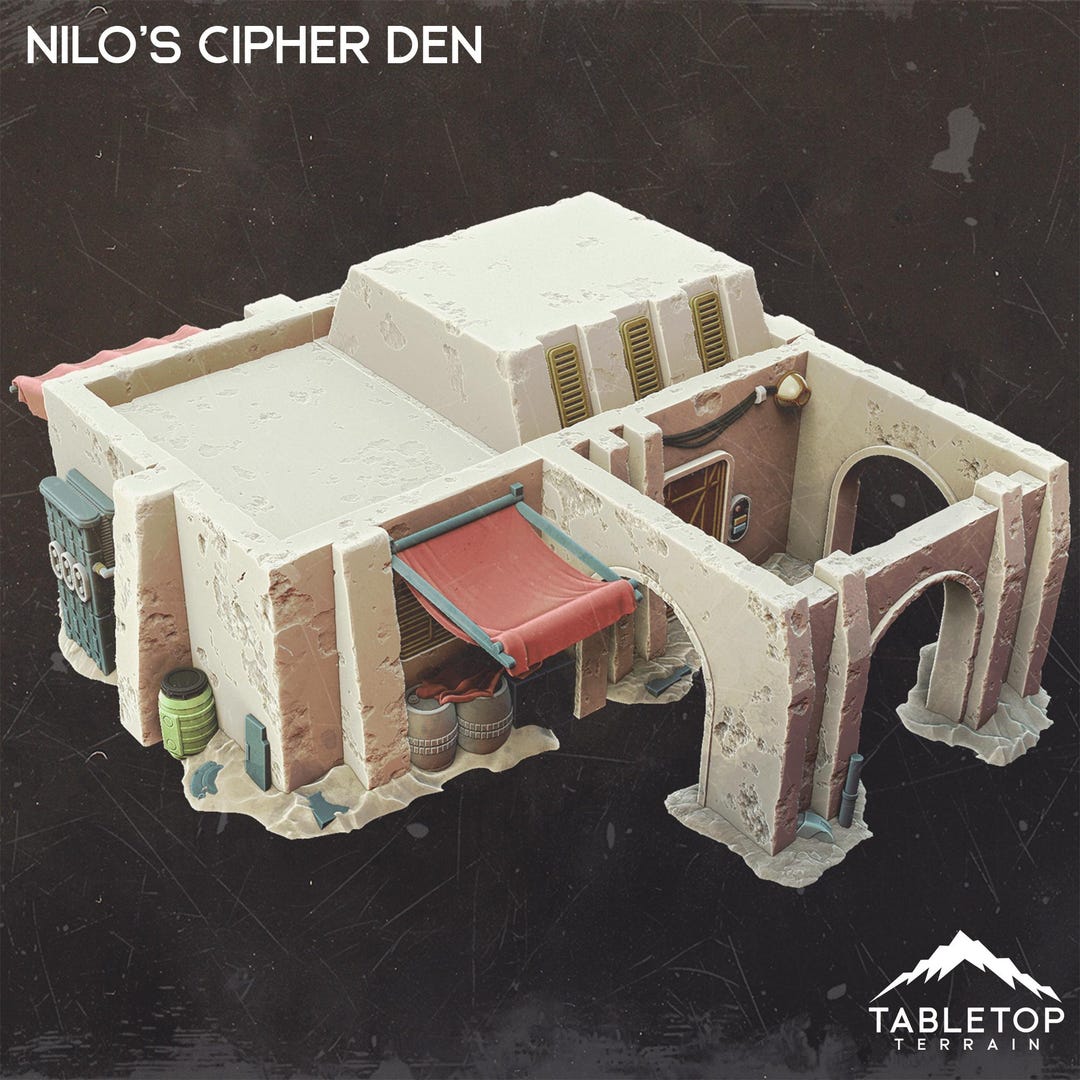 Nilo's Cipher Den - Tabletop Terrain Outer Rim Compatible With Star ...