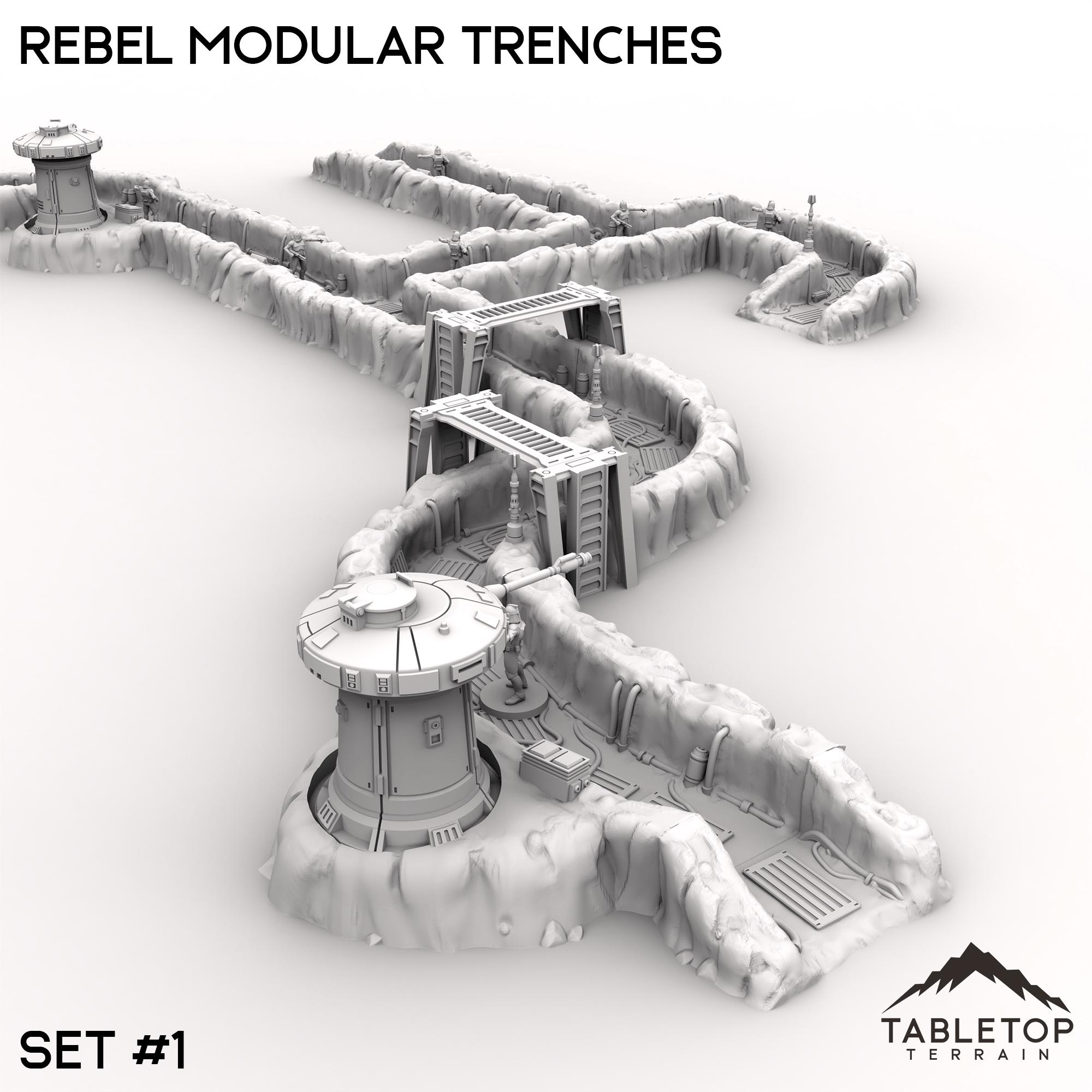 Rebel Modular Trenches - Tabletop Terrain Outer Rim Compatible With ...