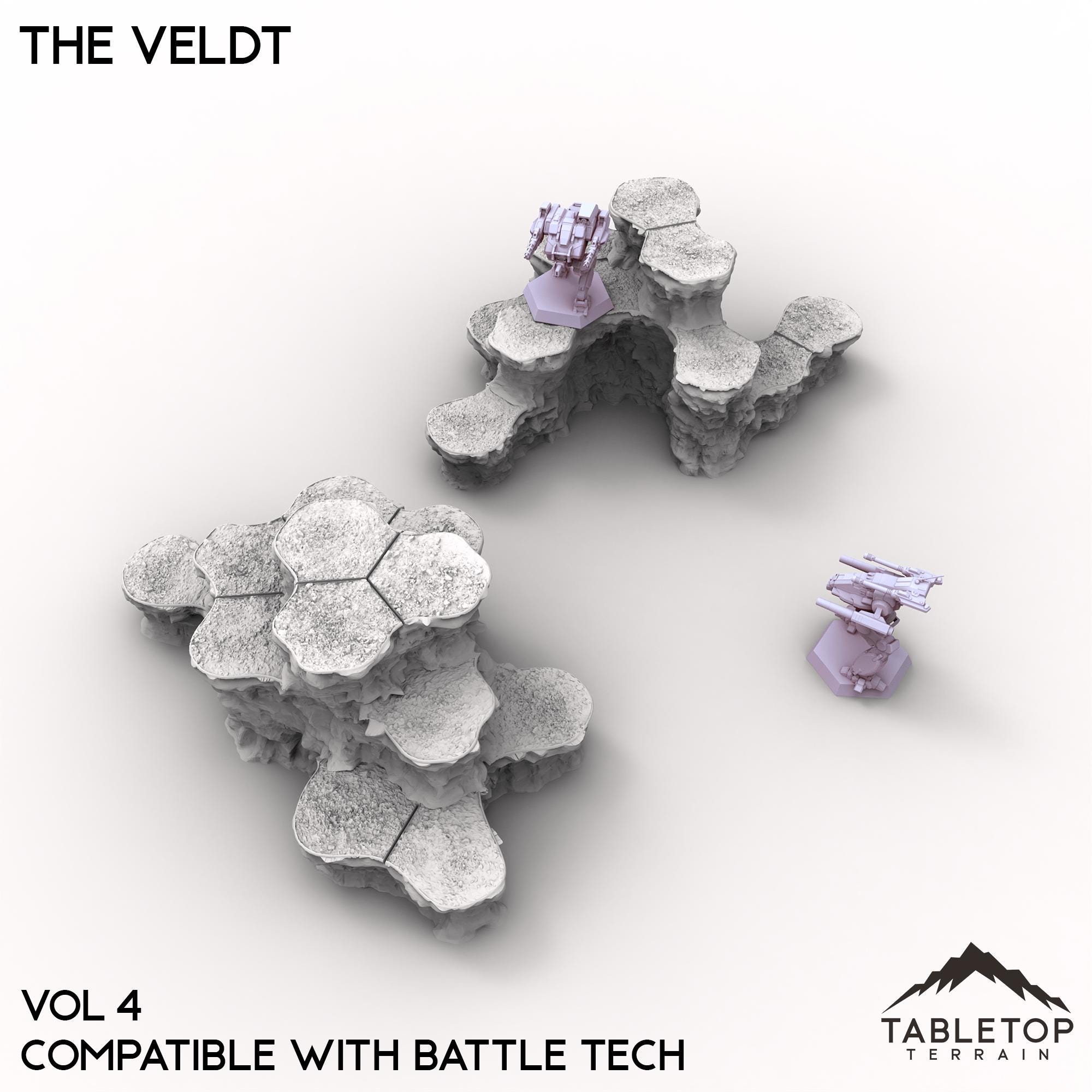 HEXTECH the Veldt Map Hill Sets-6mm - Thunderhead Studio 6mm Compatible ...