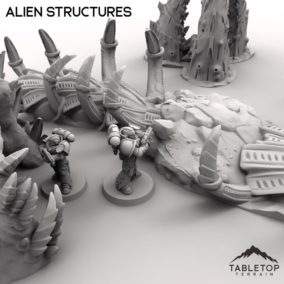 Alien Structures - Tabletop Terrain Grimdark Gothic Miniature Wargame ...