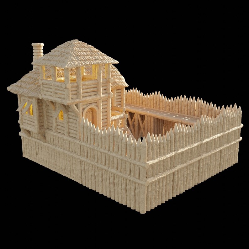 Fortified Forest House DND Aos Pathfinder Conquest - Etsy