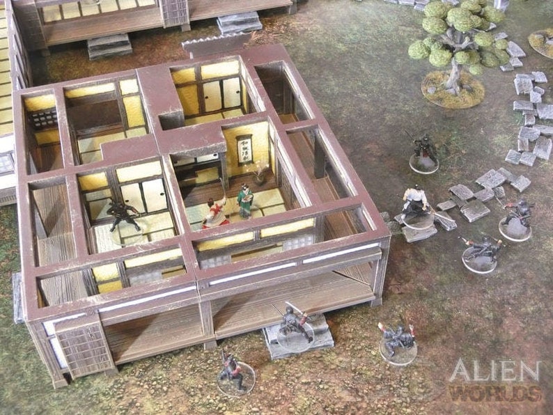 Samurai Lord's House - Test of Honor Bushido Tabletop Terrain 28mm 32mm ...