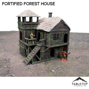 Fortified Forest House - DND Aos Pathfinder Conquest Miniatureland ...