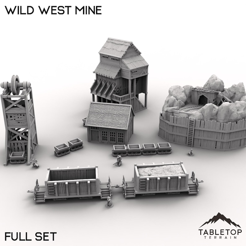 Wild West Mine - Wild West Terrain Wargaming RPG Exodus Western Rush ...