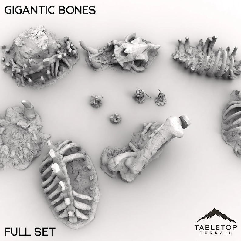 Gigantic Bones - Tabletop Terrain Fantasy DND Miniature Roleplaying ...