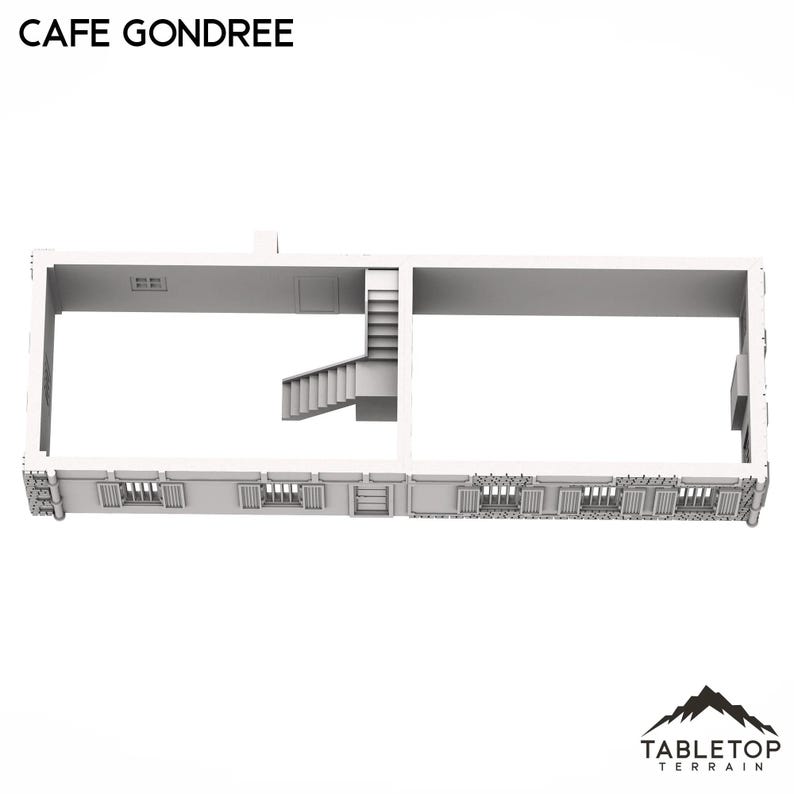 Cafe Gondrée Benouville - WWII Terrain Wargame Tabletop Terrain Terrain ...