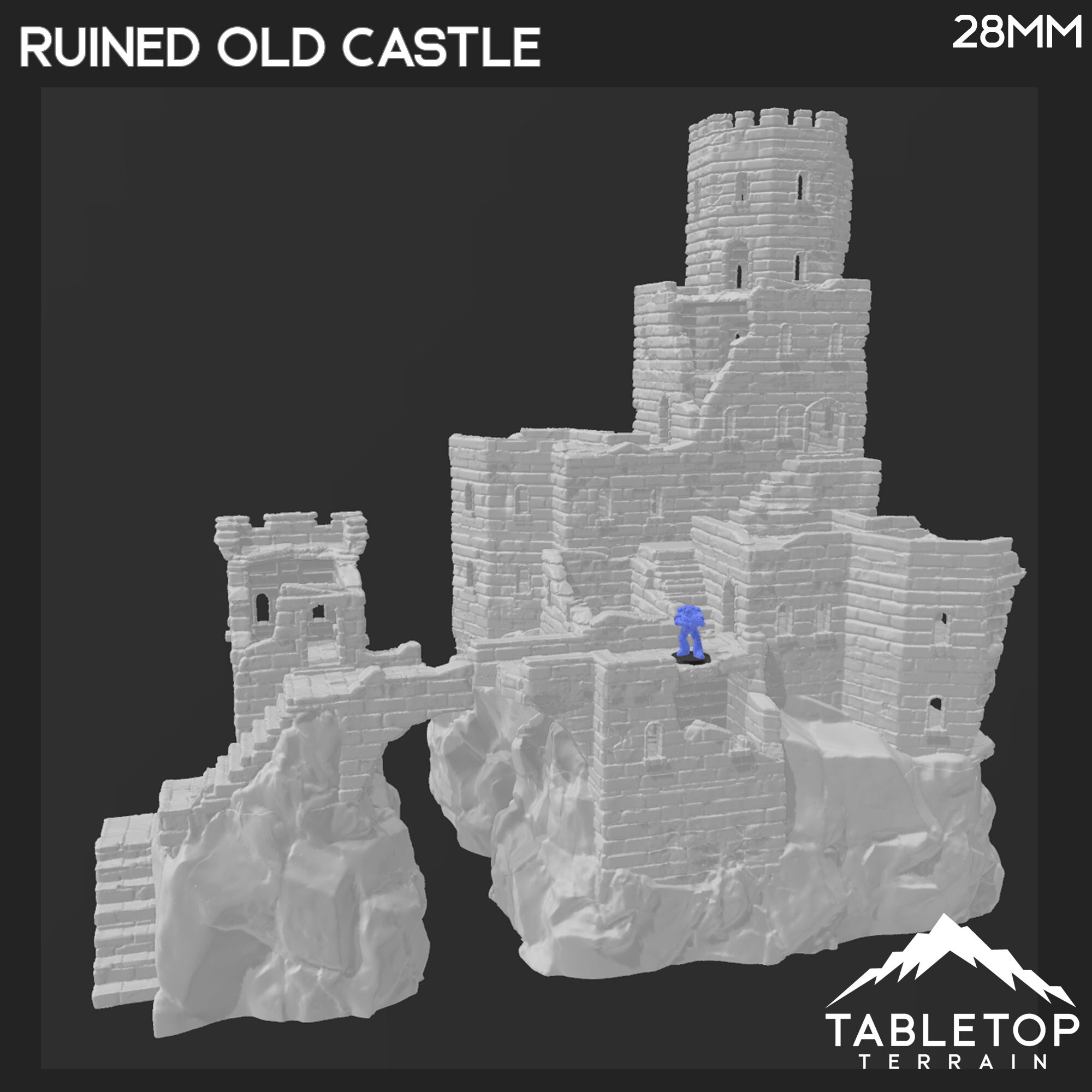 Ruined Old Castle - DND Aos Pathfinder Conquest Miniatureland Tabletop ...
