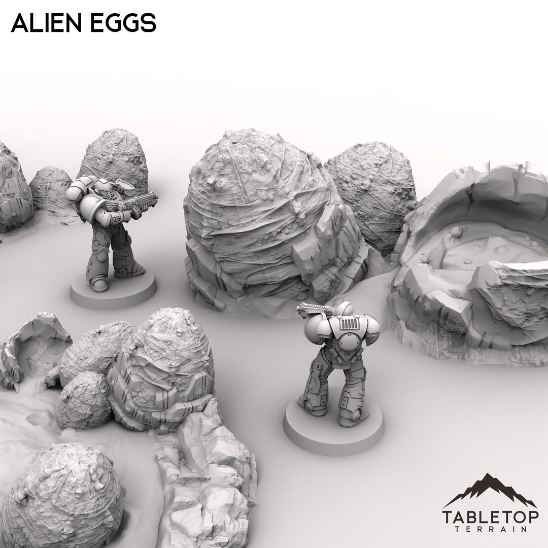 Alien Eggs - Tabletop Terrain Grimdark Gothic Miniature Wargame Sci-fi ...