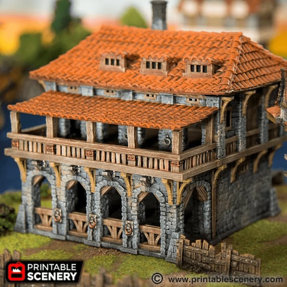 Warehouse Fantasy Building Winterdale Fantasy Terrain DND - Etsy