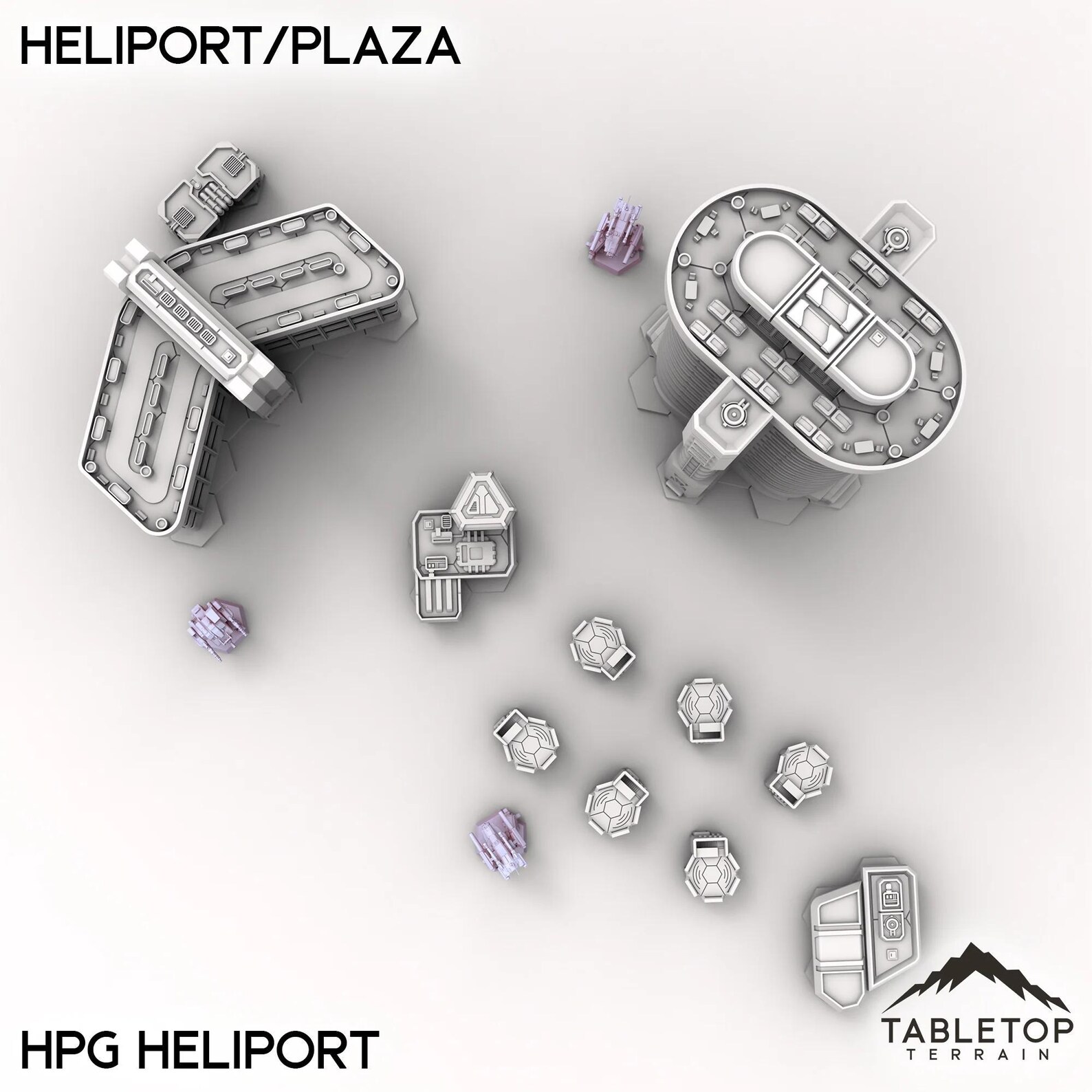 HEXTECH Heliport/plaza - City Map Pack - Thunderhead Studio 6mm ...