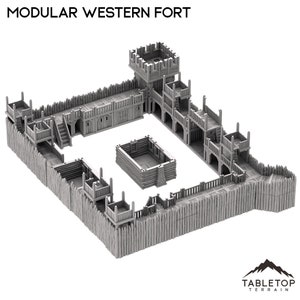 Modular Western Fort - Old Wild Western Rush - Wild West Terrain ...