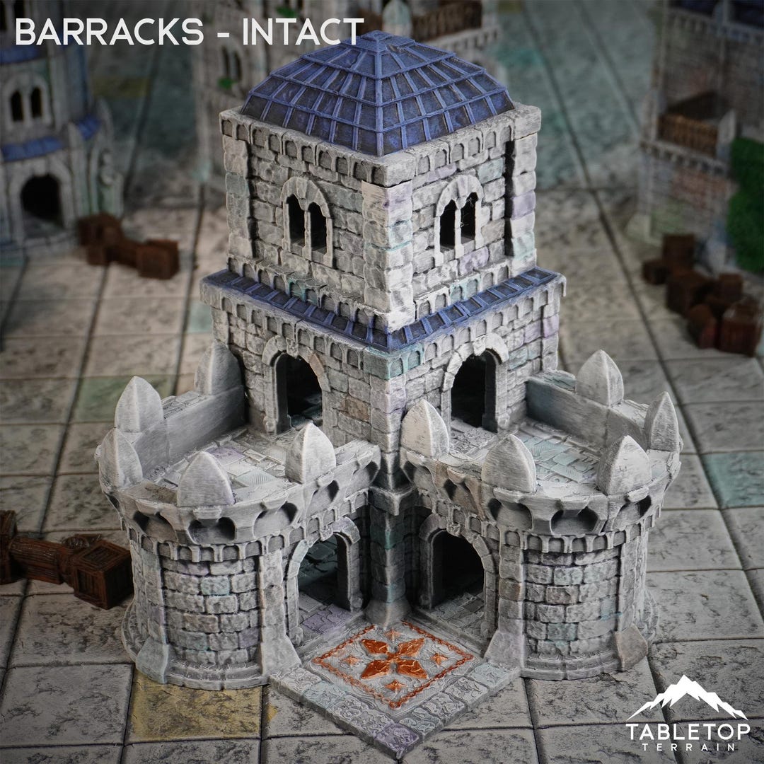 Barracks - Kingdom of Tor Ithilas - Tabletop Terrain High Fantasy DND ...