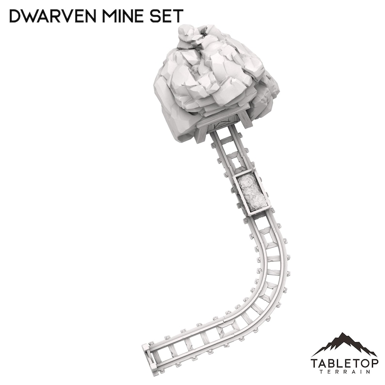 Dwarven Mine Set - Tabletop Terrain Fantasy DND Miniature Roleplaying ...