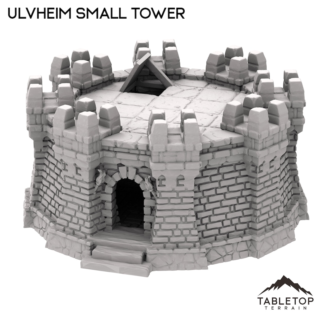 Ulvheim Small Tower - Tabletop Terrain Fantasy DND Miniature ...