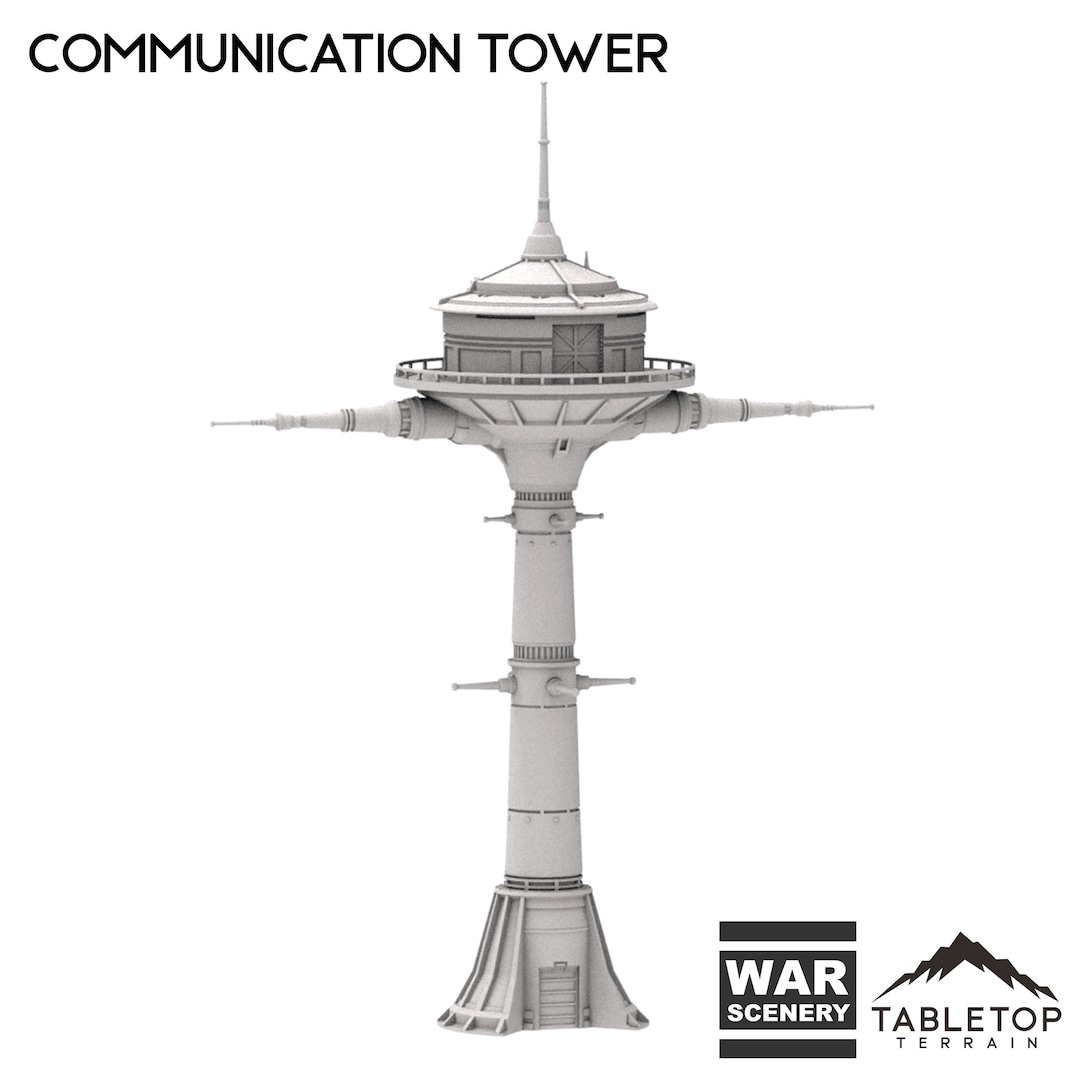 Communication Tower Star Wars Legion Terrain Outer Rim War Scenery Koboh Lothal Tabletop Terrain ...