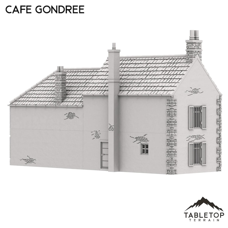 Cafe Gondrée Benouville - WWII Terrain Wargame Tabletop Terrain Terrain ...
